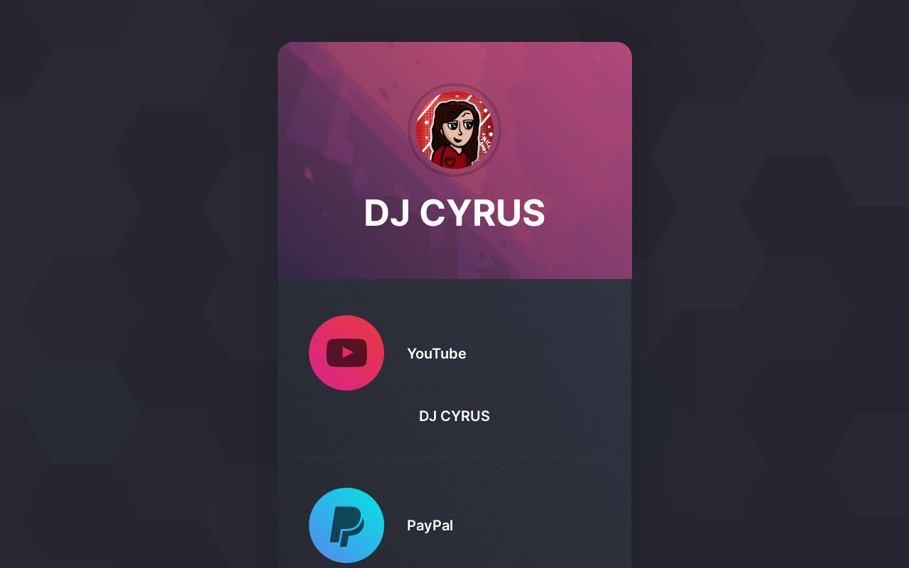 DJ CYRUS CARD